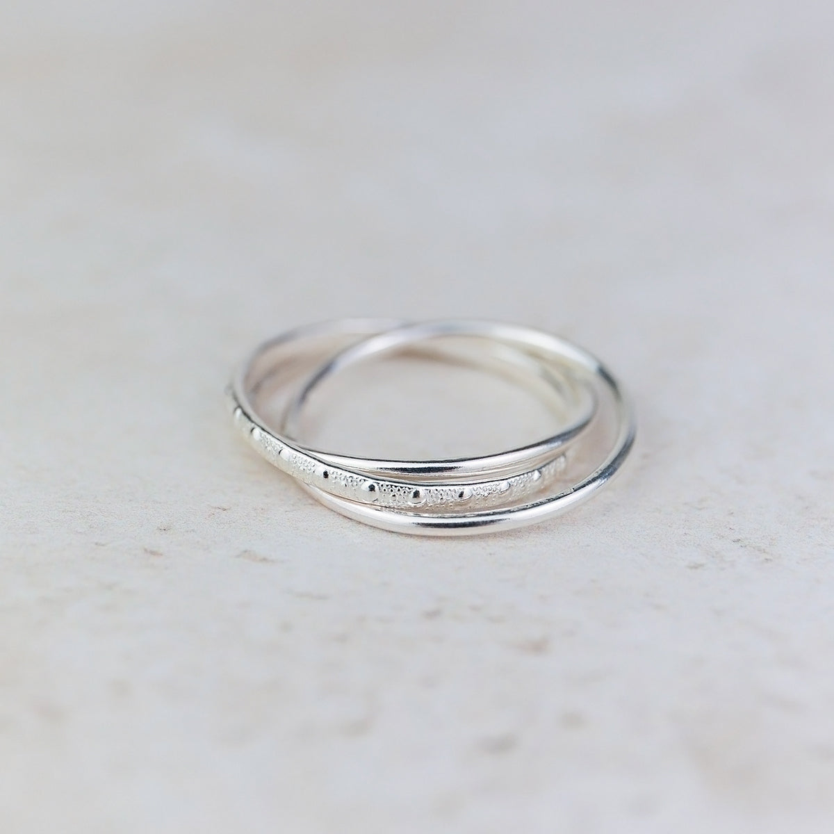 Sterling Silver Triple Ring – Lucy Kemp Jewellery