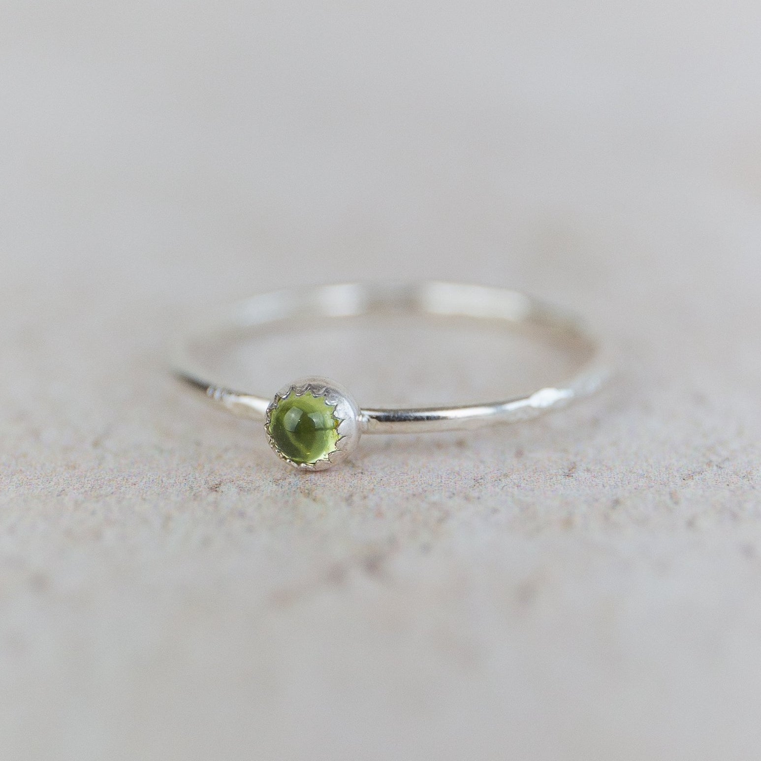 Sterling Silver Birthstone Stacking Ring – Lucy Kemp Jewellery
